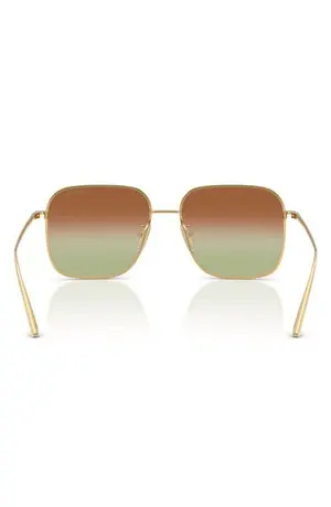 Prada 54mm Square Sunglasses - Gold/green/brown