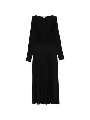 TOTEME Boat-neck Midi Dress - Black