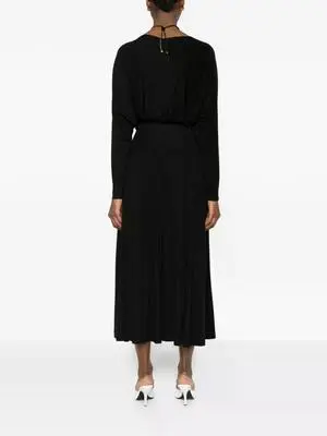 TOTEME Boat-neck Midi Dress - Black