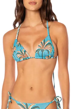 MAAJI Pacific Breeze Sunflash Reversible Bikini Bottoms - Aquamarine