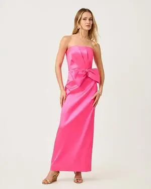 LILLY PULITZER Tiernan Strapless Stretch Maxi Dress - Cherry Blossom Pink