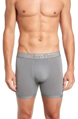 Calvin Klein Customized Stretch Boxer Briefs - Grey Sky