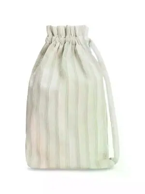 Dolce & Gabbana Striped Drawstring Shoulder Bag - Neutrals