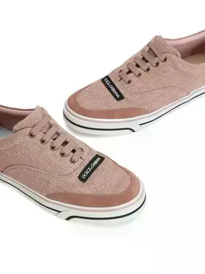Dolce & Gabbana Logo Patch Sneakers - Pink