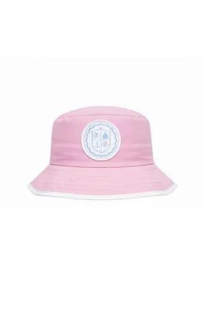 BITS & BOWS Coastal Crest Bucket Hat - Pink
