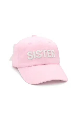BITS & BOWS Sister Bow Baseball Hat - Light Pink