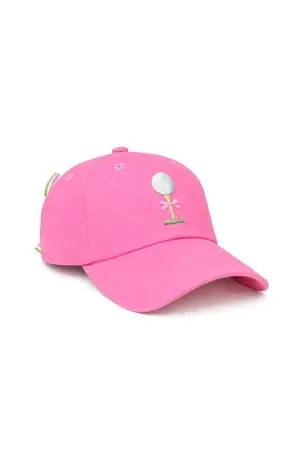 BITS & BOWS Tee Time Bow Baseball Hat - Pink