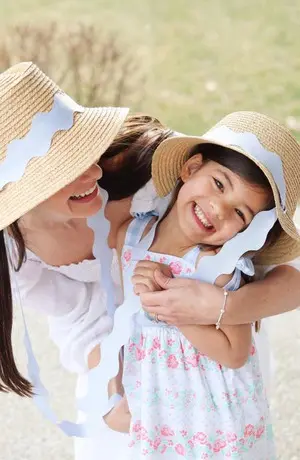 BITS & BOWS The Harbor Straw Hat - Blue
