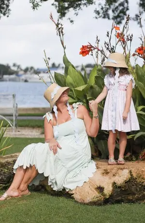 BITS & BOWS The Harbor Straw Hat - Blue