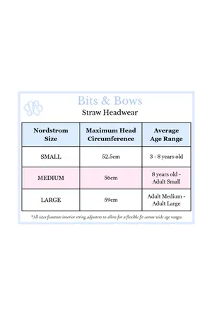 BITS & BOWS The Harbor Straw Hat - Blue