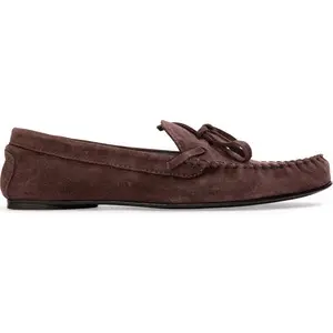 BLACK SUEDE STUDIO Solana Suede Loafer - Hot Fudge Suede