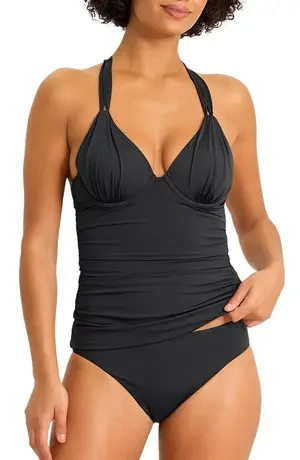 Tommy Bahama Pearl Halter Tankini - Black