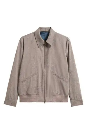 Paul Smith Regular Fit Wool Blend Jacket - Beige