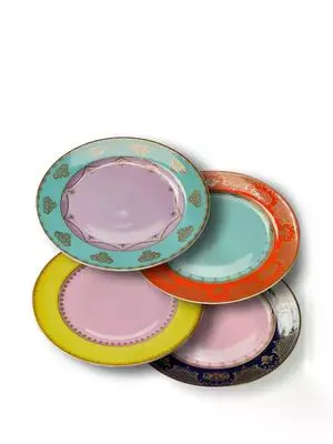POLSPOTTEN Grandpa Dinner Plates - Blue