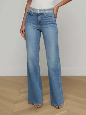 L'Agence Louane Wide-leg Flare Jean