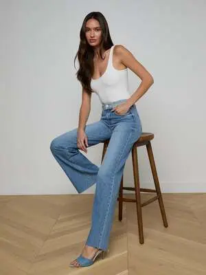 L'Agence Louane Wide-leg Flare Jean