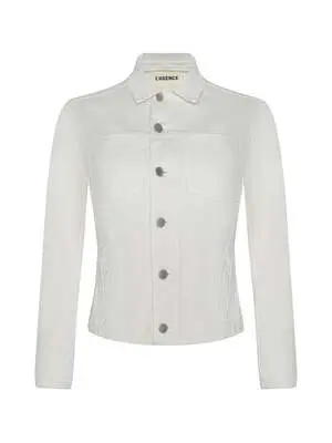 L'Agence Janelle Denim Jacket - Light Ecru