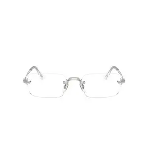 Ray-ban Rimless Rectangle Eyeglasses - Silver