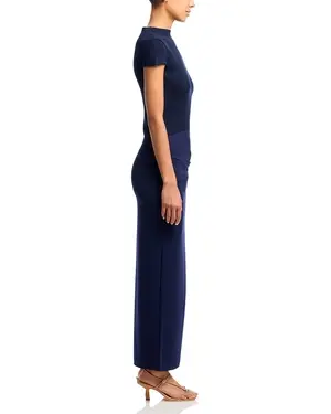 Line & Dot Pavo Mixed Media Dress
