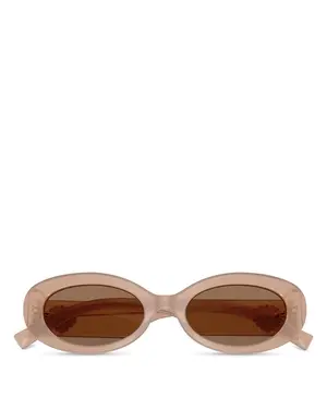 Dolce & Gabbana Oval 53mm Sunglasses - Opal Brown