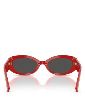 Dolce & Gabbana Oval 53mm Sunglasses - Red