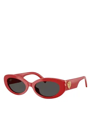 Dolce & Gabbana Oval 53mm Sunglasses - Red
