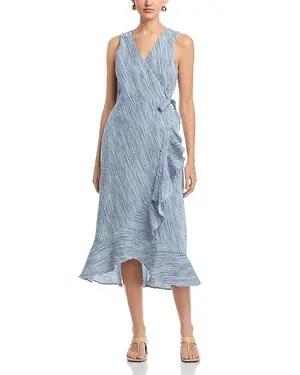 Tommy Bahama Linen Wrap Dress - Coastline
