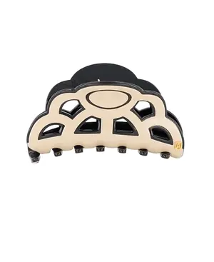 Alexandre De Paris Rue De La Paix Medium Hair Clip - Beige