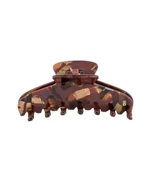 Alexandre De Paris Effet Speciaux Large Hair Clip - Brown