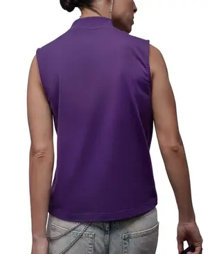 WILDFANG Everyday Mock Neck Tank - Plum