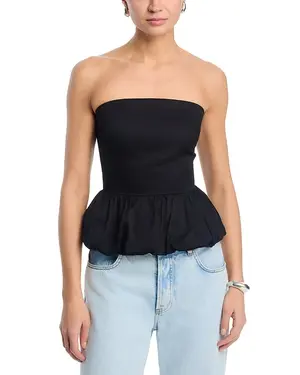 LUCY PARIS Ariana Strapless Top - Black