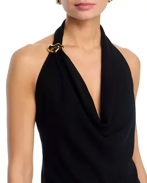 LUCY PARIS Kali Twist Halter Top