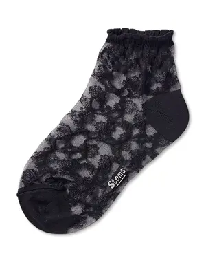 STEMS Sydney Sheer Lace Socks - Black