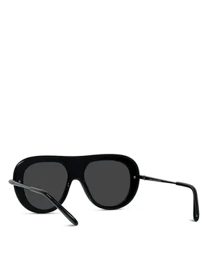 Loewe Pilot Sunglasses, 52mm - Shiny Black/solid Smoke