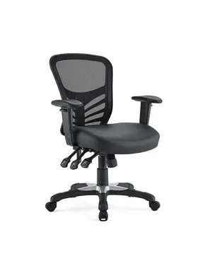 MODWAY Articulate Vinyl Office Chair - Black