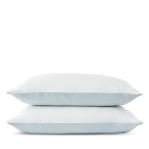 CHRISTY Cavendish Luxury Soft Linen Pillowcase Pair, King Exclusive - Blue