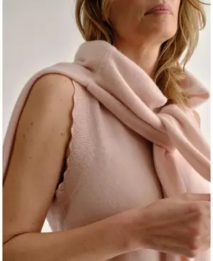 CARTOLINA Lucy Cashmere Cardigan - Shell Pink