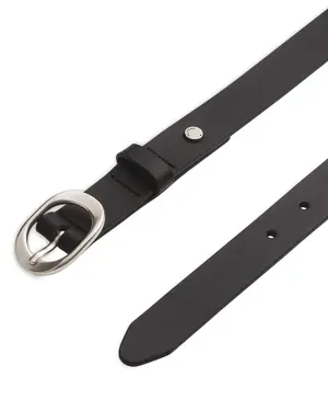 Rag & Bone Vera Slim Leather Belt