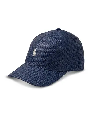 Polo Ralph Lauren Straw Baseball Hat - Capri Blue