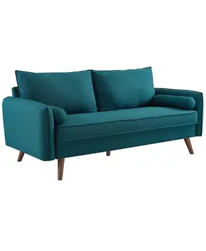 MODWAY Revive Upholstered Fabric Sofa - Teal