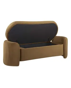 MODWAY Nebula Upholstered Performance Velvet Bench