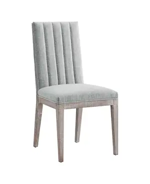MODWAY Maisonette French Vintage Tufted Fabric Dining Side Chairs, Set Of 2