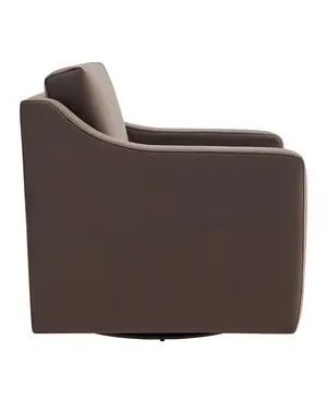 MODWAY Liora Performance Velvet Armchair - Chocolate