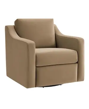 MODWAY Liora Performance Velvet Armchair Taupe