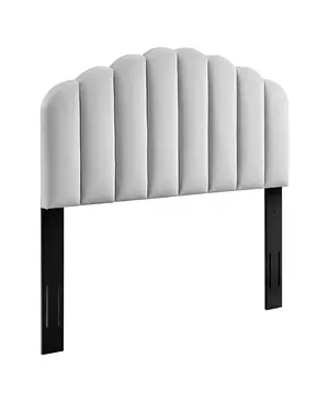 MODWAY Veronique Performance Velvet Headboard - Light Gray
