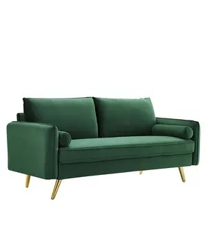 MODWAY Revive Performance Velvet Sofa - Emerald