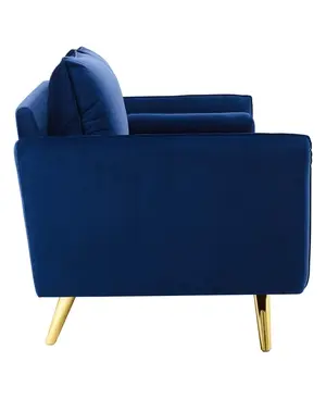 MODWAY Revive Performance Velvet Sofa - Navy