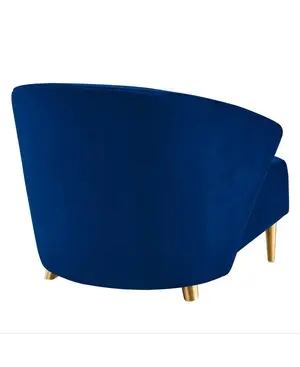 MODWAY Odyssey Performance Velvet Armchair - Navy
