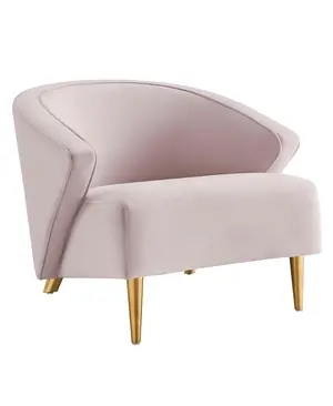 MODWAY Odyssey Performance Velvet Armchair Pink