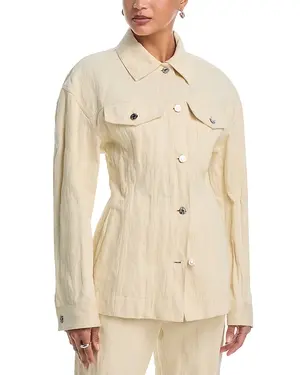 Helmut Lang Crinkled Trucker Jacket - Muslin